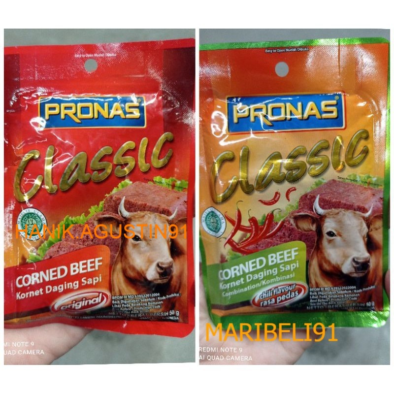 Jual Pronas Corned Beef Sachet 50 Gr | Shopee Indonesia