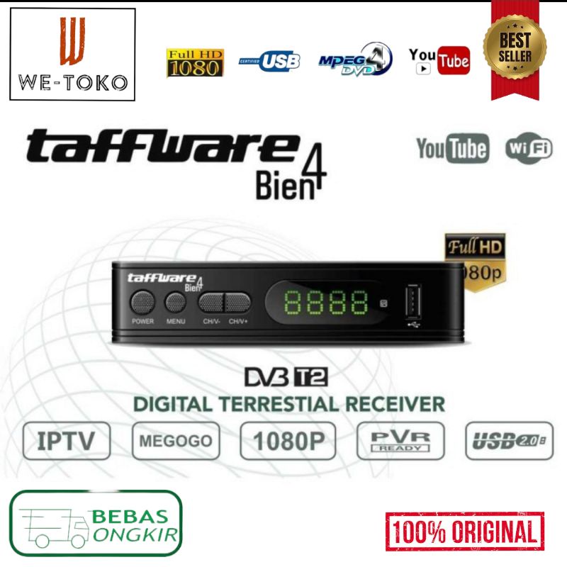 Jual Set Top Box Taffware Bien4 Digital Satellite TV Tuner Box H.264 ...