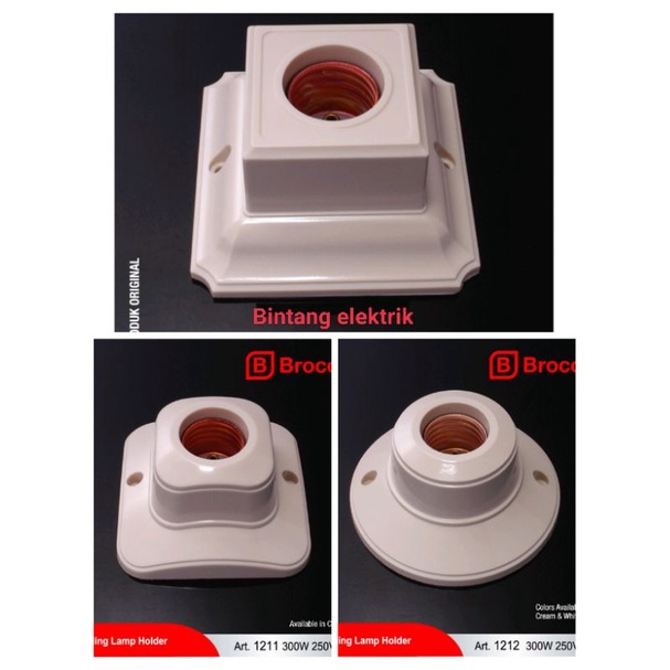 Jual Fitting plafon broco Fiting tempel segi oval bulat SNI per 1 pcs ...
