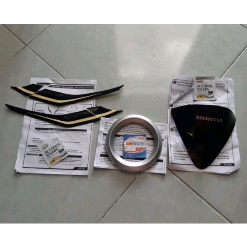 Jual Paket Visor,Panel Spidometer,Stiker Winker Body Sein Depan Genio ...