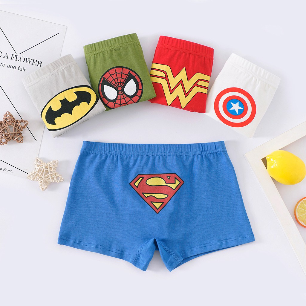 Jual CDBH CELANA DALAM ANAK BOXER ANAK SUPERHERO SPIDERMAN BATMAN ...