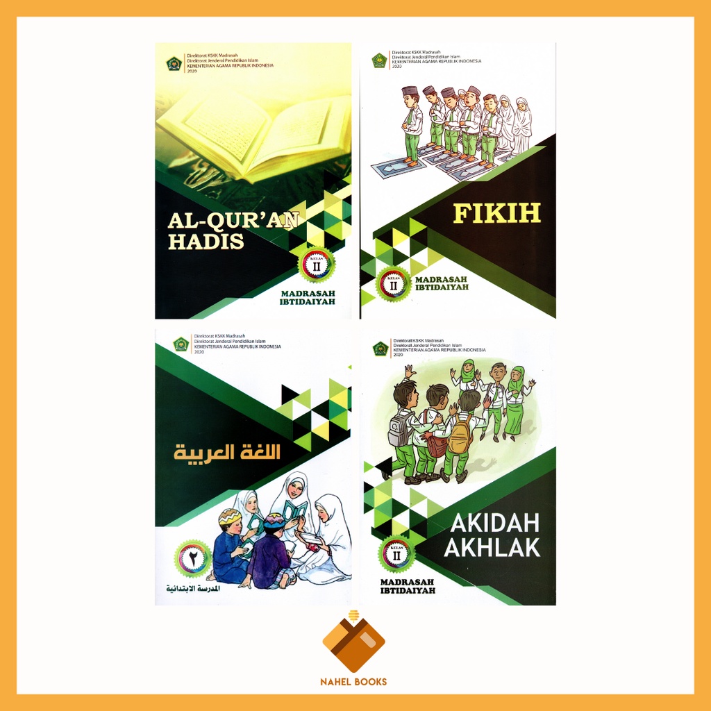 Jual BUKU PAKET MI SD KELAS 2 / II KEMENAG (AL-QURAN HADIST, AKIDAH AKHLAK, BAHASA ARAB, FIKIH ...