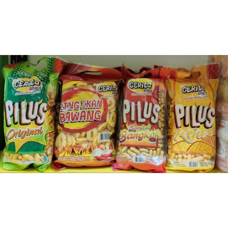 Jual Cerita Snack [ pilus sambal bangkok / pilus keju / pilus pedas ...