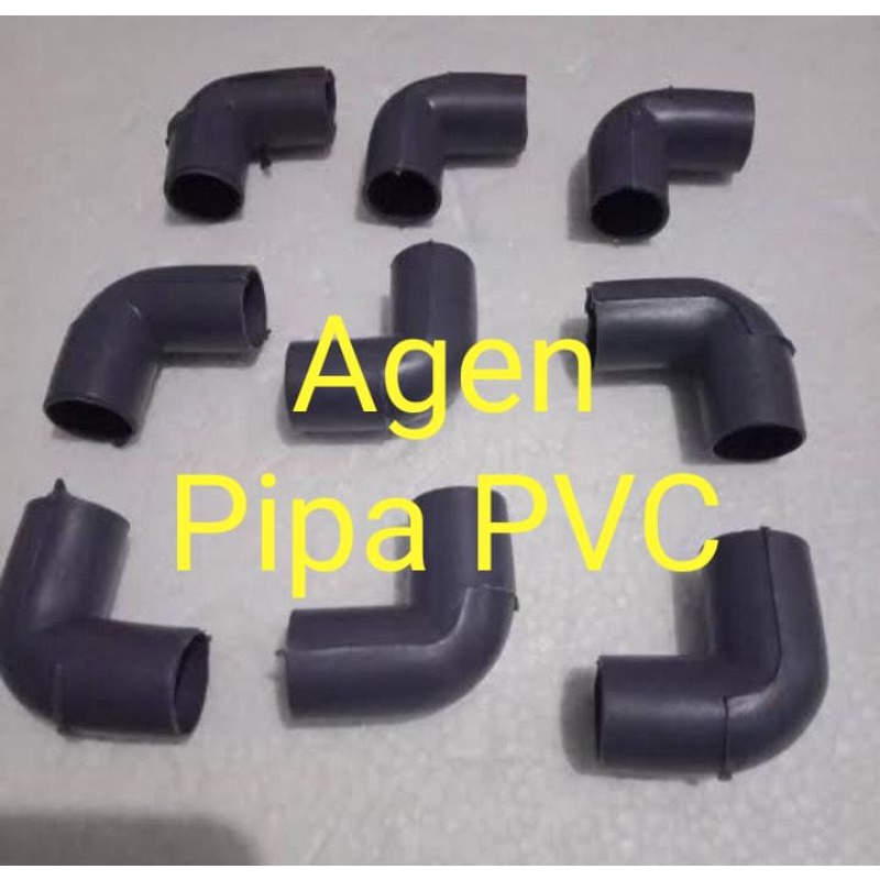 Jual Keni Pipa Conduit PVC 5/8 inch Elbow Sambungan Pipa Listrik Hitam ...