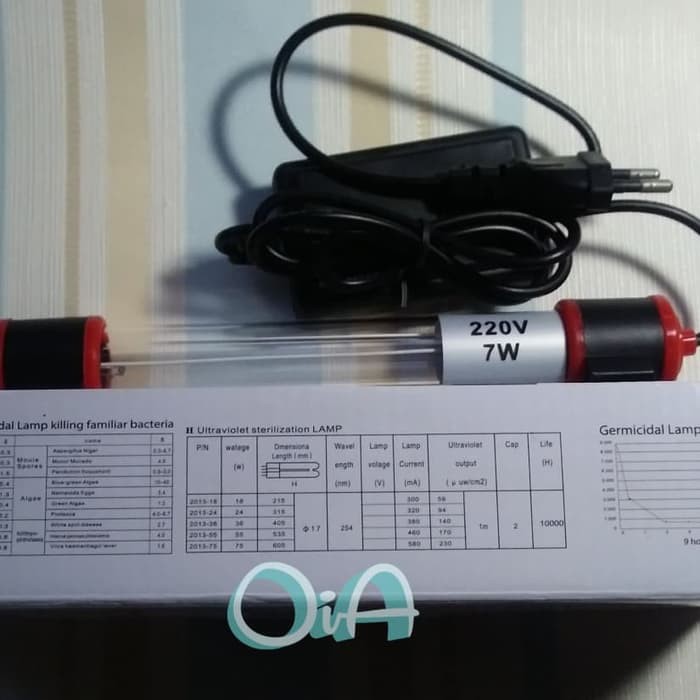 Jual LAMPU UV C (GERMICIDAL STERILIZATION UV LAMP) MERK RECENT 7 WATT ...