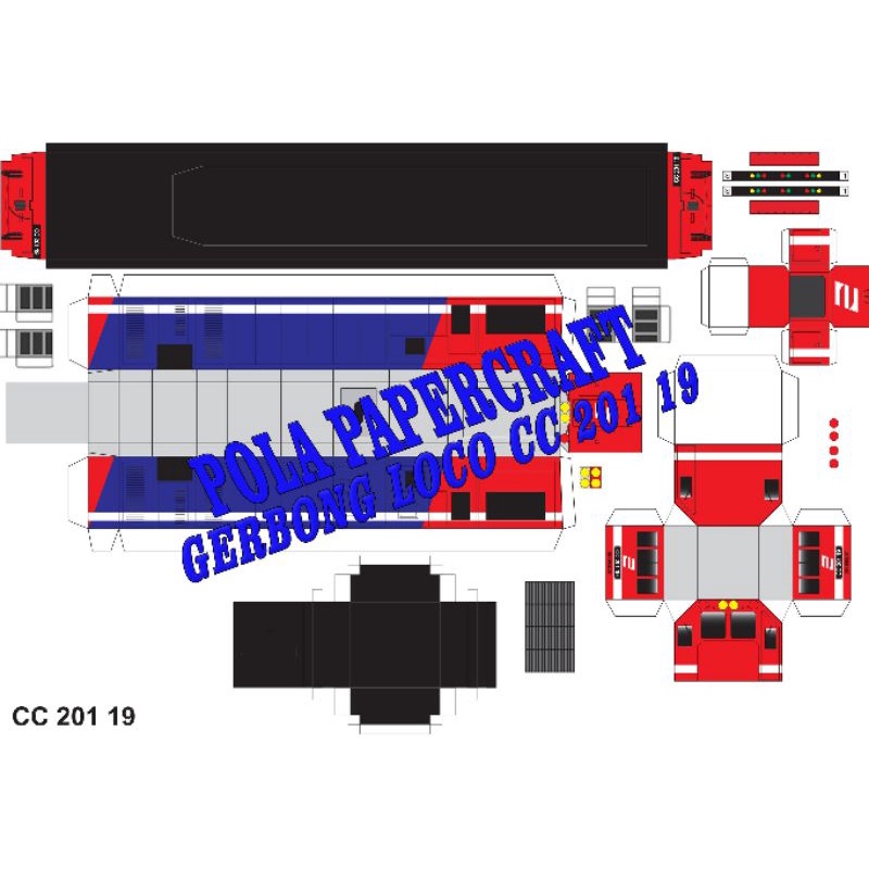 Jual DIY Pola Papercraft Locomotif Kereta | Shopee Indonesia