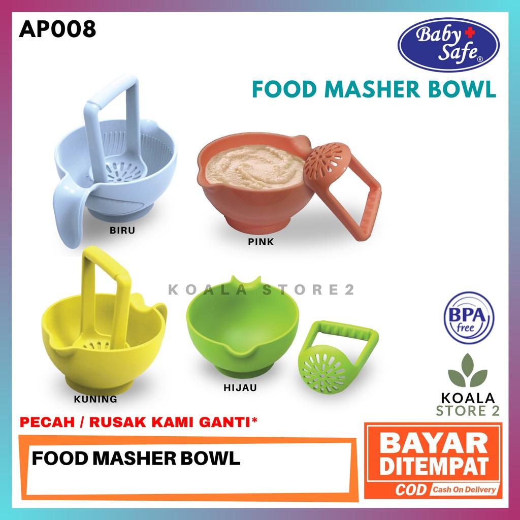 Jual i-shop Baby Safe Food Masher Bowl / Baby Food Maker / Pelumat ...
