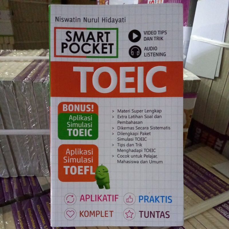 Jual buku bahasa SMART POCKET TOEIC. APLIKATIF KOMPLET PRAKTIS TUNTAS | Shopee Indonesia