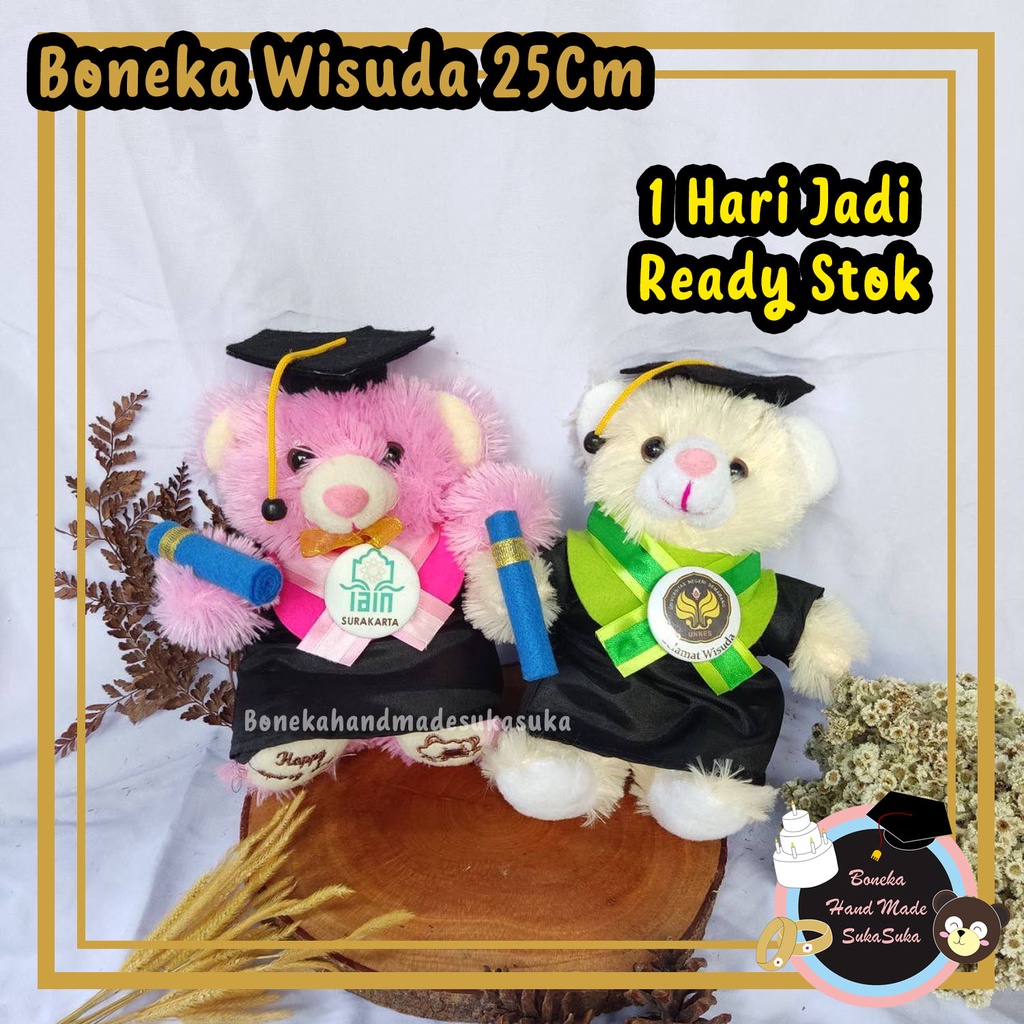 Jual Boneka Wisuda 25cm Bisa Custom Foto dan Ucapan Custom Seragam ...