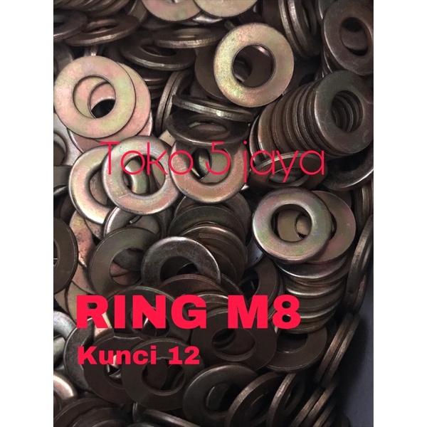 Jual ring baut m8 / ring baut kunci 12 / harga untuk 10 pcs | Shopee ...