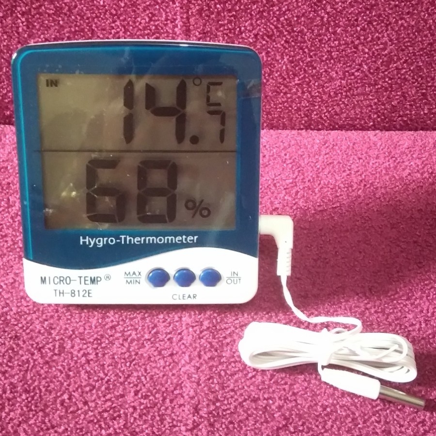 Jual Thermo-Hygrometer Indoor Outdoor TH-812E | Shopee Indonesia
