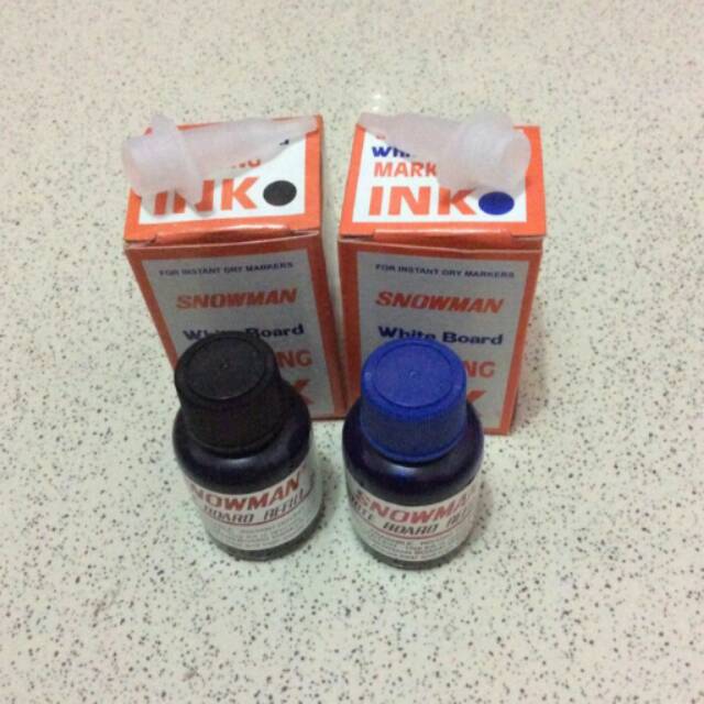 Jual Tinta Spidol Board Marker SNOWMAN (White Board Marking Ink ...