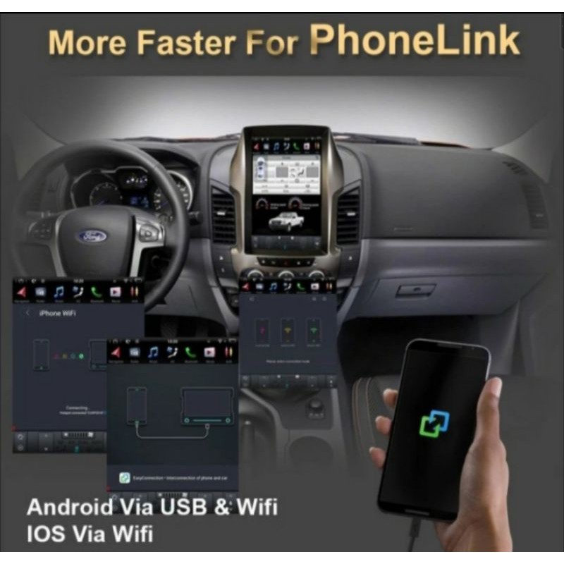 Jual termurah head unit tesla android ford ranger T6 T7 dan T8 | Shopee ...