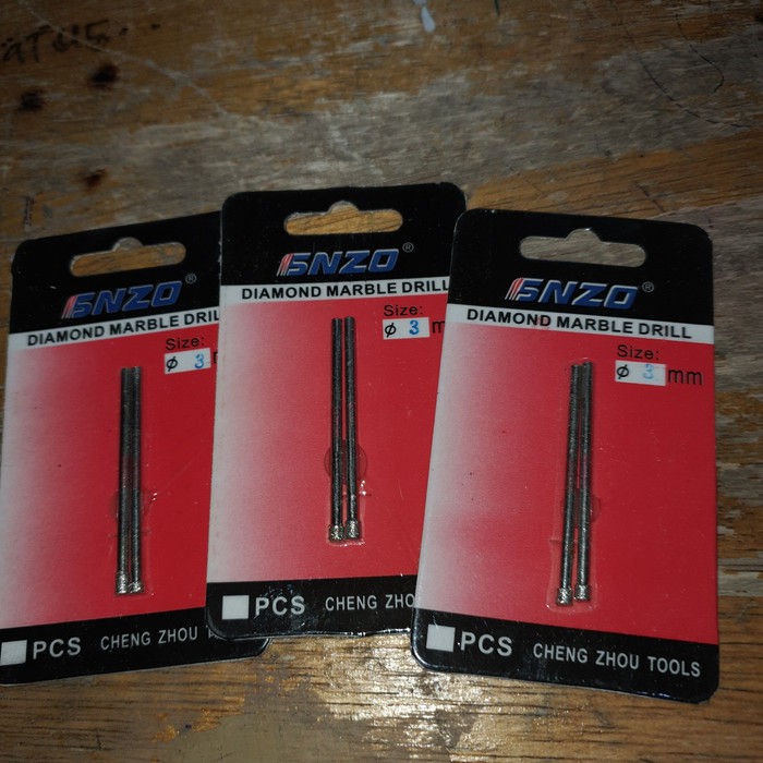 Jual (B2T) mata bor keramik/granit merk ENZO diamond marble drill 3mm ...