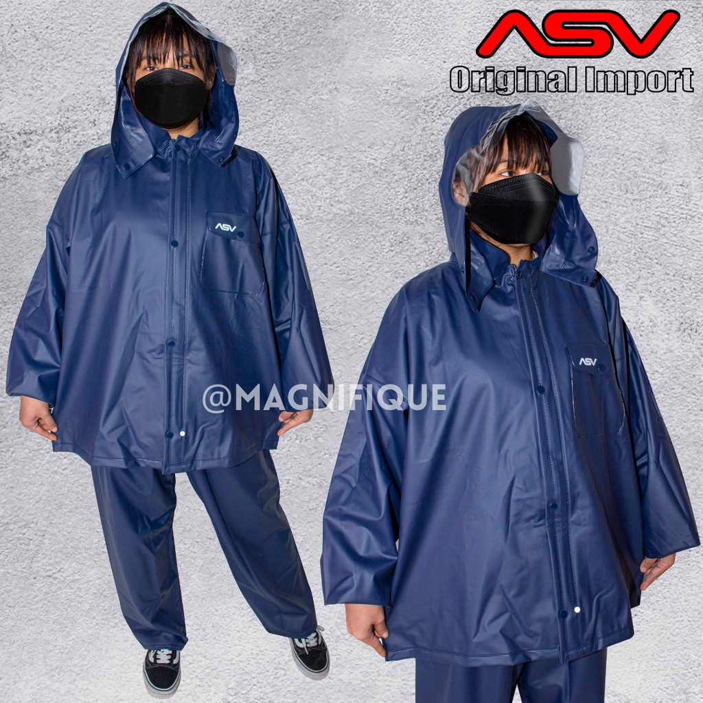 Jual Jas Hujan ASV Original Jas Hujan Pria Tebal Anti Sobek Mantel ...