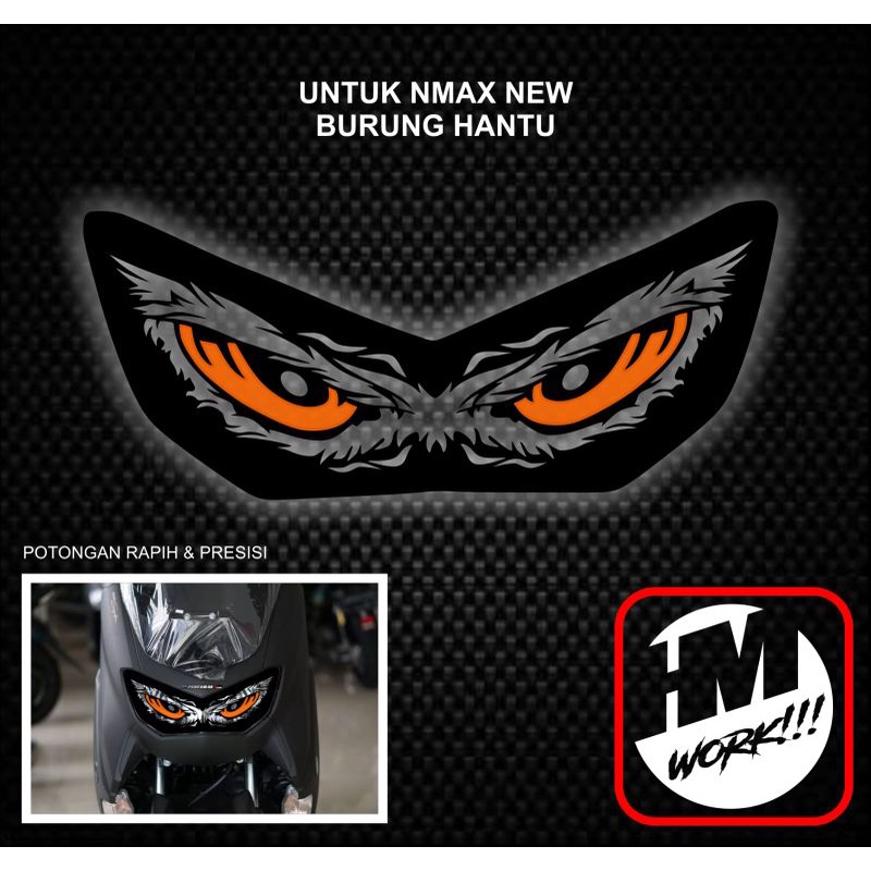 Jual Sticker Mata Lampu Nmax New Burung Hantu Shopee Indonesia