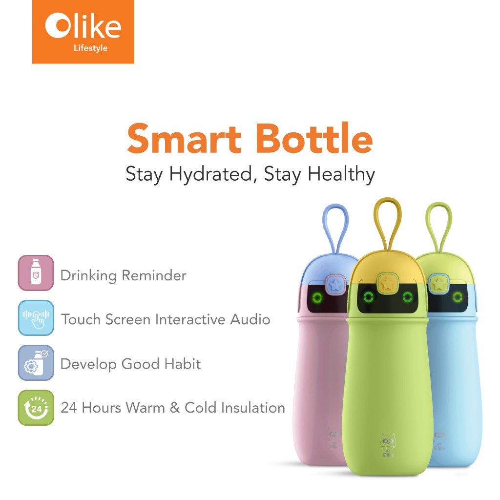 Jual Olike Smart Bottle - Botol Pintar / Botol Minum Anak / Garansi ...
