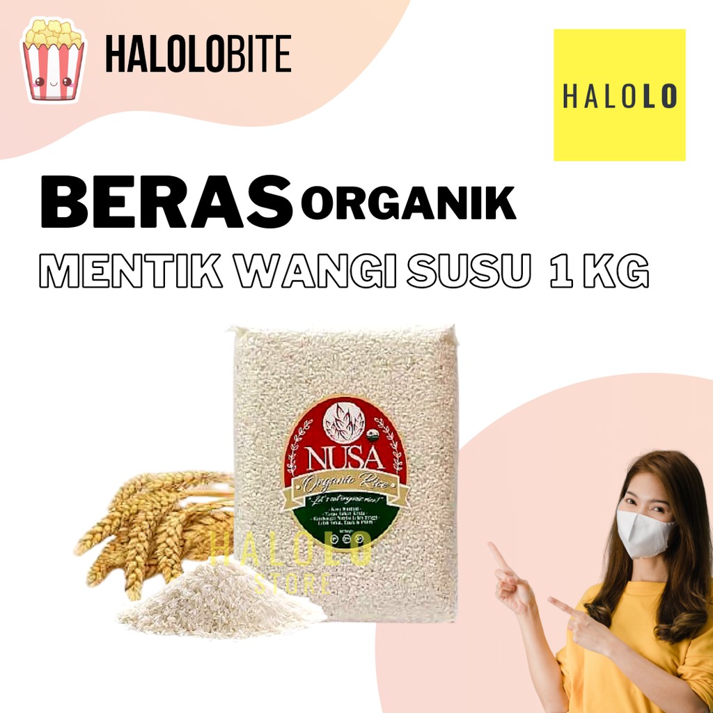 Jual BERAS ORGANIK Mentik Wangi Susu Beras Putih Beras Jepang 1 Kg ...