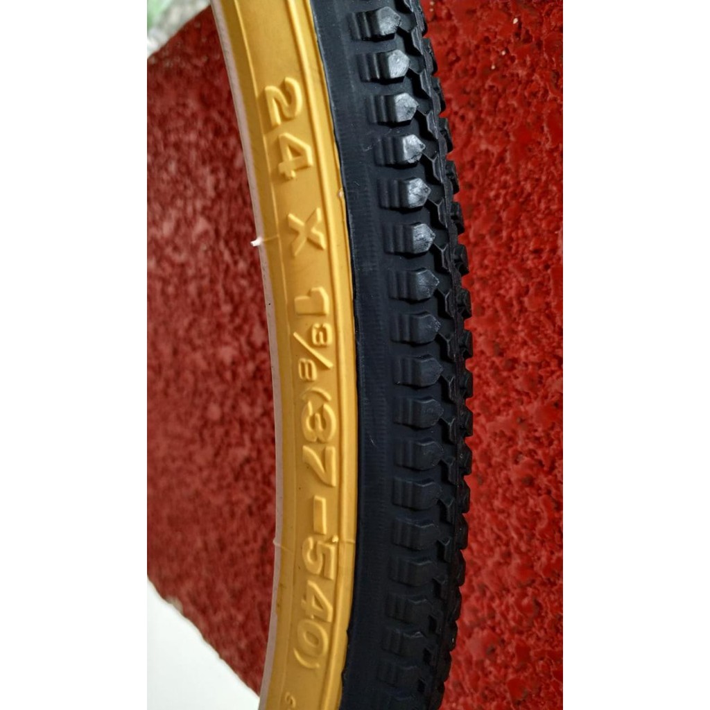 Jual Ban Luar Sepeda Swallow 24 x 1 3/8 Hitam / Hitam Coklat untuk Balap Jadul Kursi Roda ...
