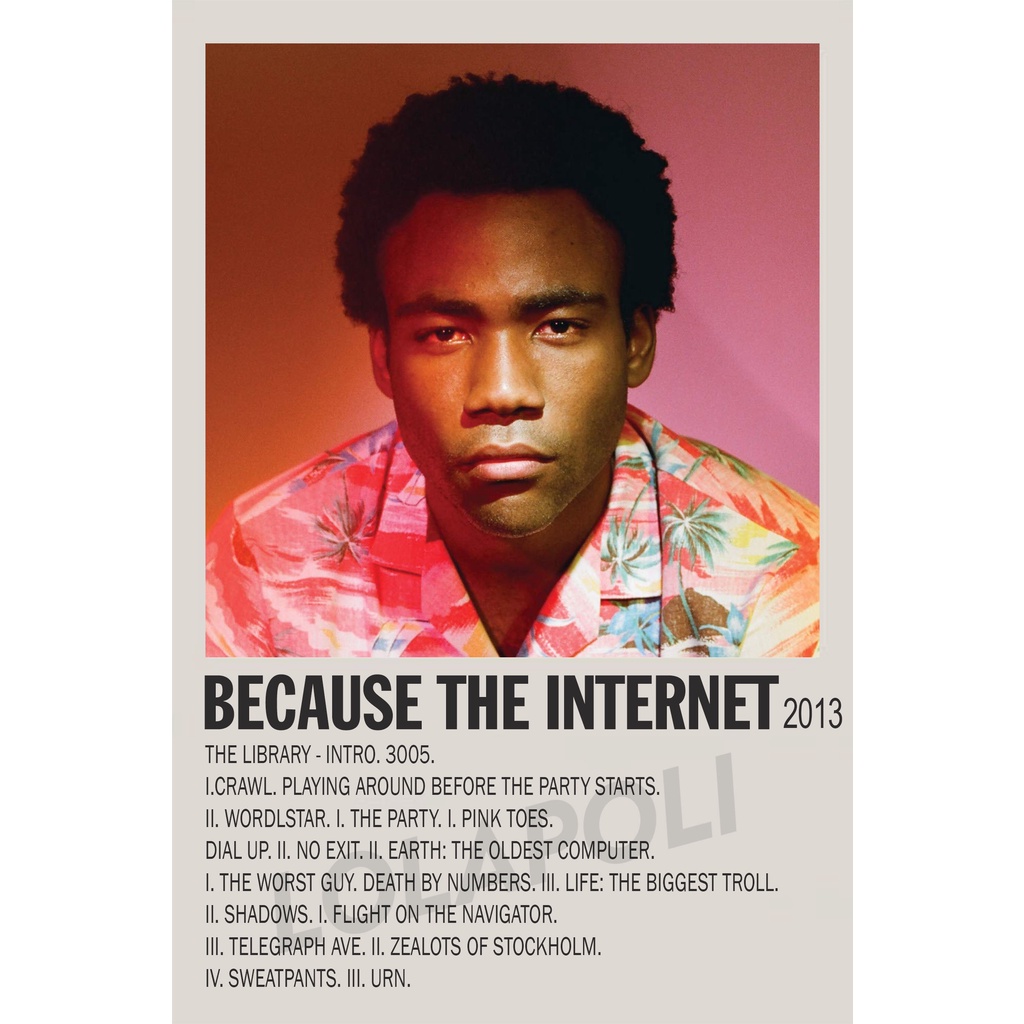Jual Poster Cover Album Because The Internet - Childish Gambino ...