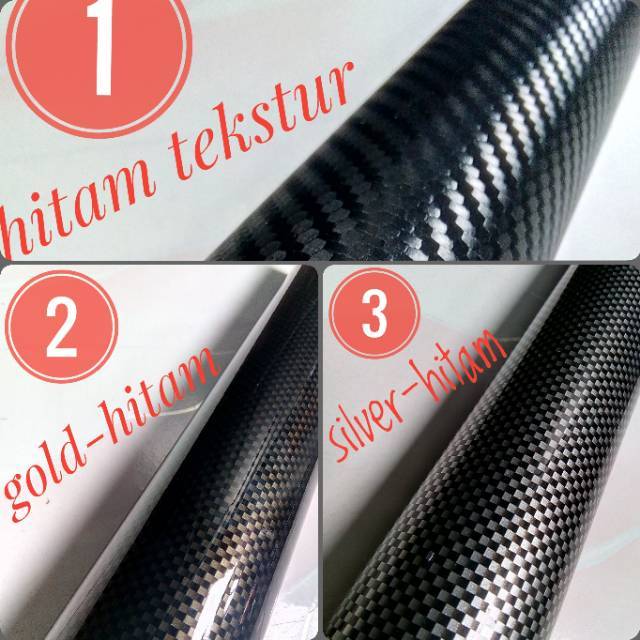 Jual stiker skotlet scotlite karbon sticker motor mobil 50cm x 50cm ...