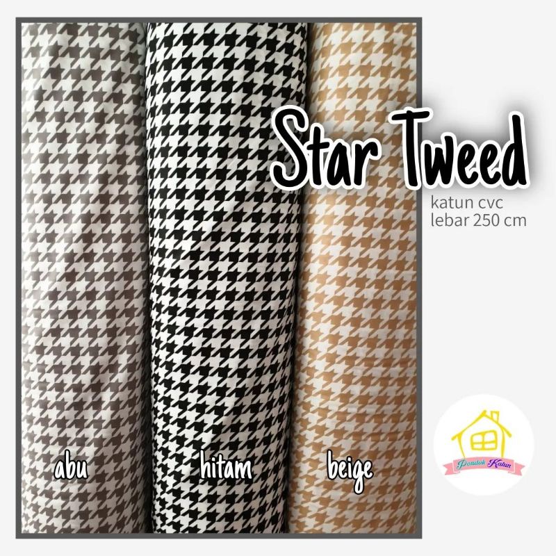 Jual KAIN KATUN CVC STAR TWEED | Shopee Indonesia