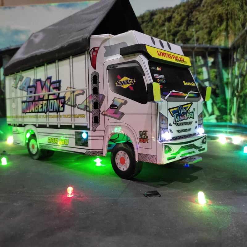 Jual Miniatur Truk Oleng Miniatur Truk Lampu Terpal Murah Truk Oleng ...