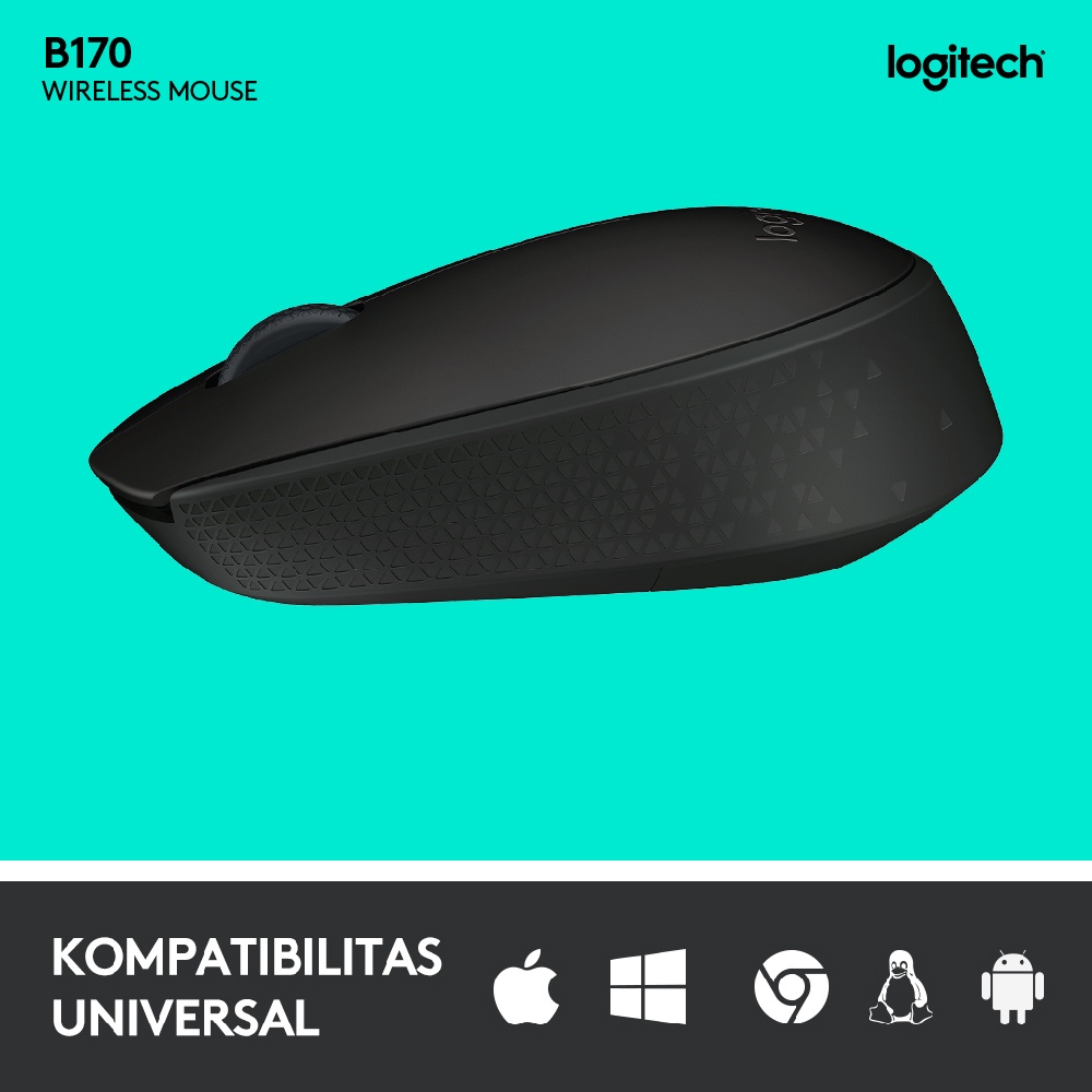 Jual Logitech B170 Mouse Wireless untuk Windows, Mac, Linux dan ...
