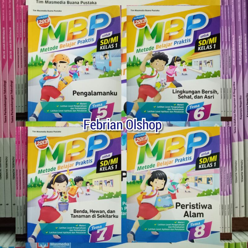 Jual BUKU METODE BELAJAR PRAKTIS (MBP) SD/MI KELAS 1 TEMA 5 6 7 8 REVISI K13N | Shopee Indonesia