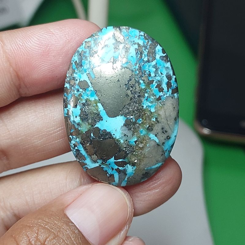 Jual Batu akik natural pirus persia full badar perak murah jumbo ...