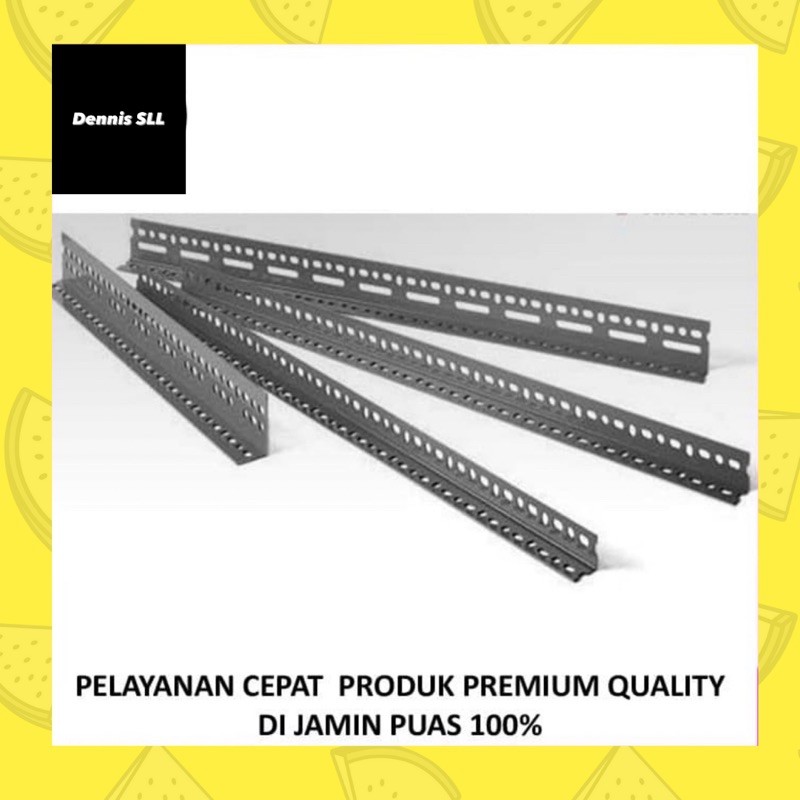 Jual siku lubang besi abu | siku rak bolong 1.6mm x 50cm | rak penahan dinding gantung | Shopee ...