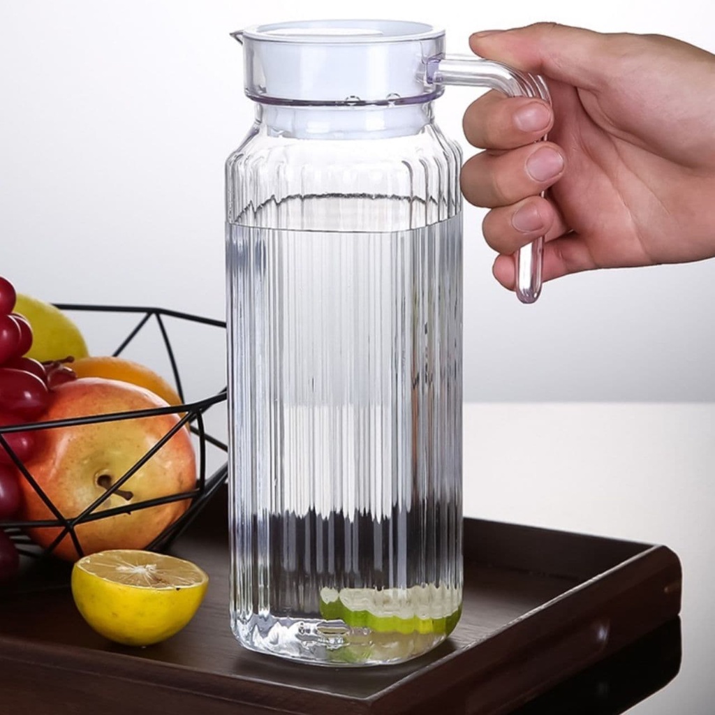 Jual Water Jug Juice Pitcher Akrilik ANTI PECAH Botol Air Minum 1,2 L ...