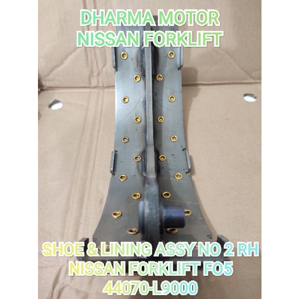 Jual SHOE & LINING ASSY NO 2 RH NISSAN FORKLIFT FO5 44070-L9000 IMITASI ...