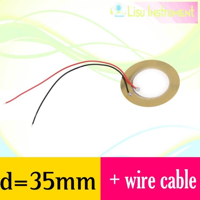 Jual Piezo Electric Ceramic Buzzer 35mm Element Sounder Sensor Sound Disc lisuin90 Murah ...