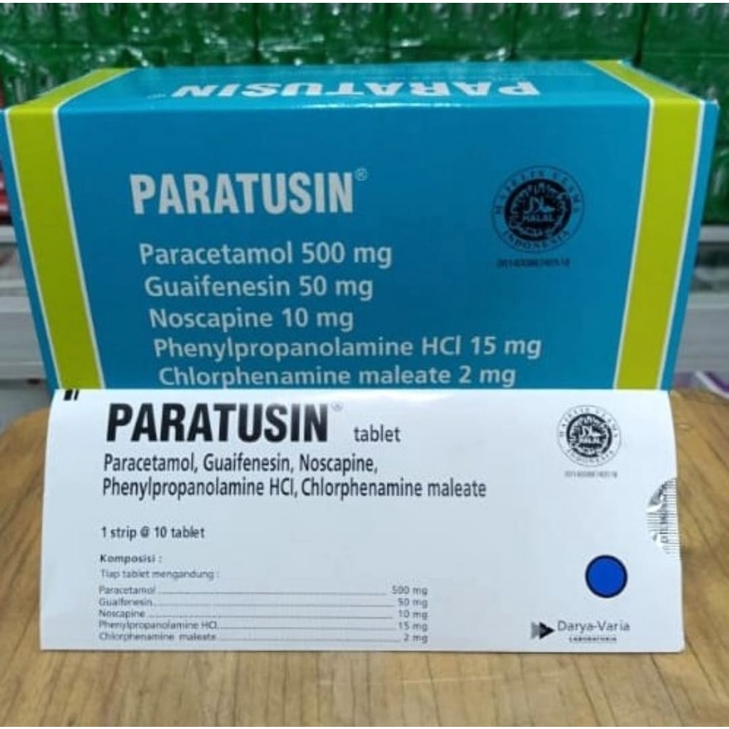 Jual PARATUSIN TABLET 1 STRIP ISI 10 TABLET (DEMAM, SAKIT KEPALA ...
