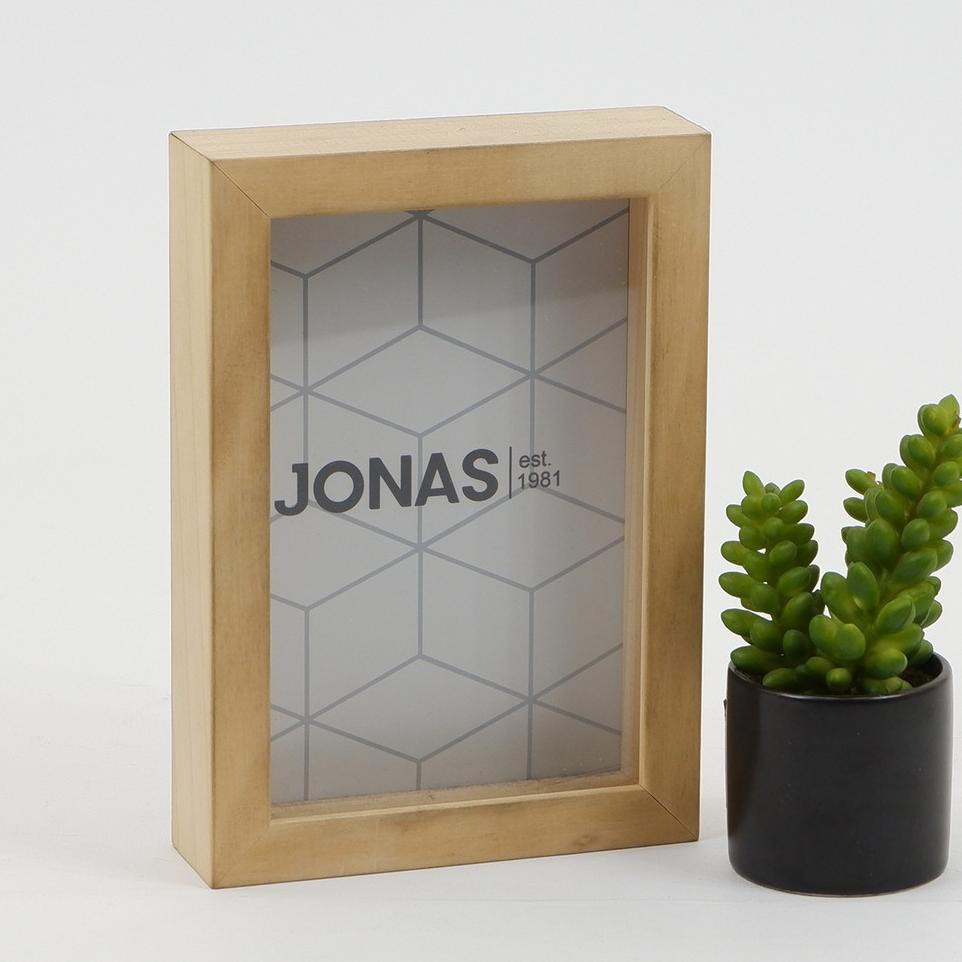 Jual Diskon 0QBOA JONAS Bingkai 4R 3D Kayu Natural Coklat - Frame Foto ...