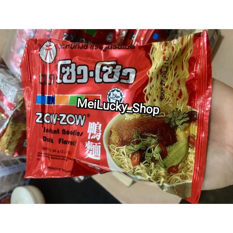 Jual MIE ITIK ZOW ZOW THAILAND 1 PACK X 5 BUNGKUS INSTANT NOODLES DUCK ...