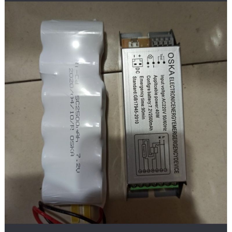 Jual nicad batere TL battery emergency tl nicat emergenci tl poer pack ...