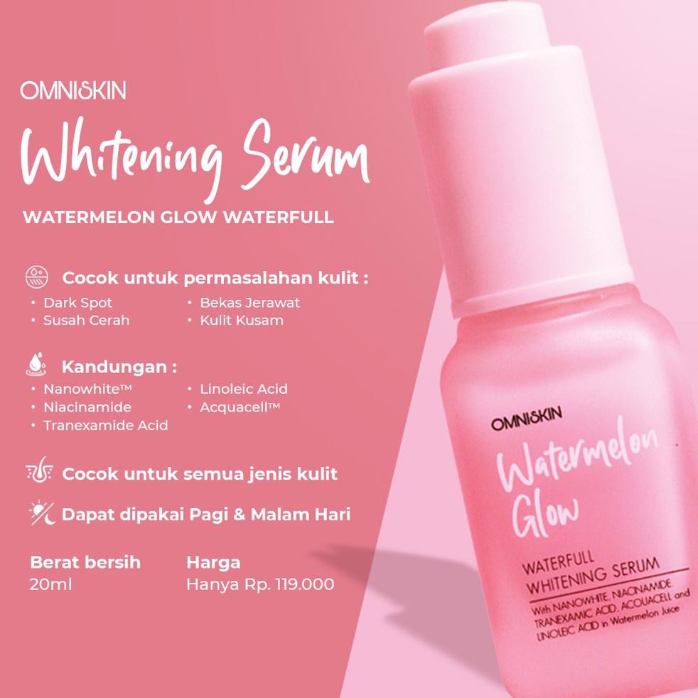 Jual SERUM WHITENING WATERMELON GLOW WATERFULL 20 ml - SERUM WHITENING ...