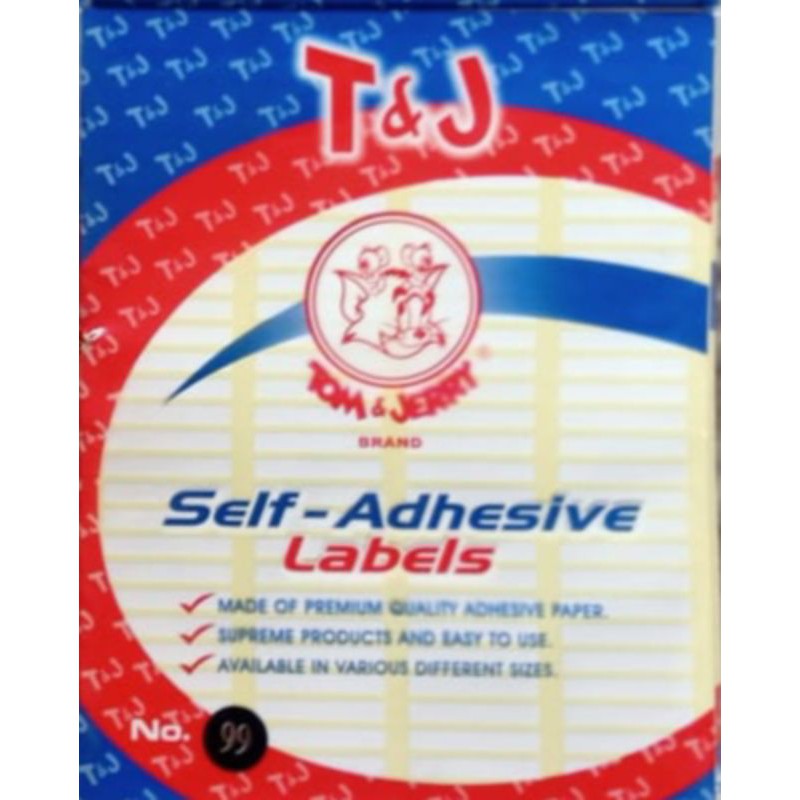 Jual label besar dan kecil t&j - tom & jerry (harga per lembar ...