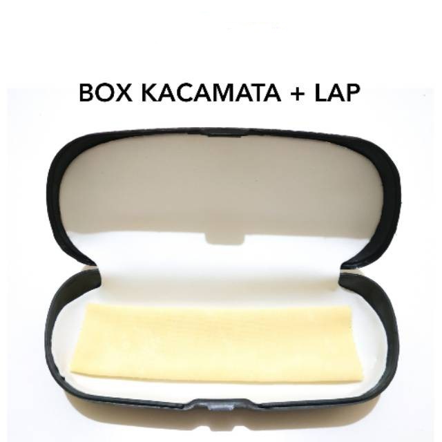 Jual KOTAK KACAMATA + LAP / BOX KACAMATA PLASTIK | Shopee Indonesia
