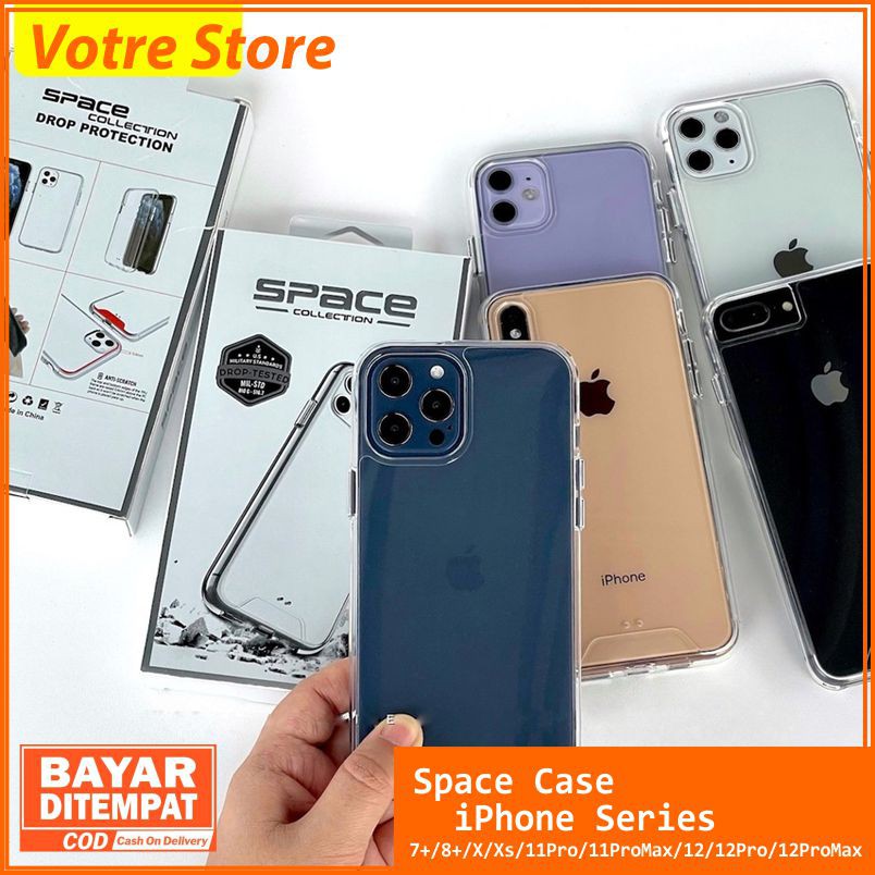 Jual Space Military Case Anti Shockproof iPhone 7 8 Plus X Xs 11 12 Pro ...