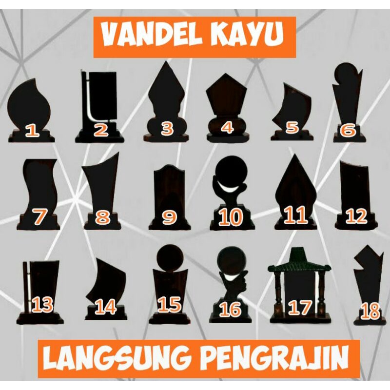Jual vandel kayu piagam kayu langsung pengrajin | Shopee Indonesia