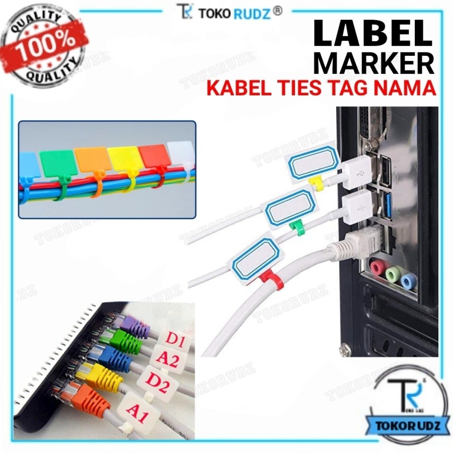 Jual Kabel Tis Maker Tie Cable Ties Marker Name Tag Pengikat Label Nama ...