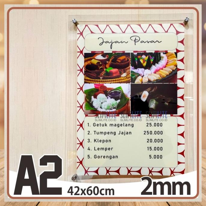 Jual TERBARU! Frame/Bingkai Akrilik Display Poster Acrylic Dinding ...