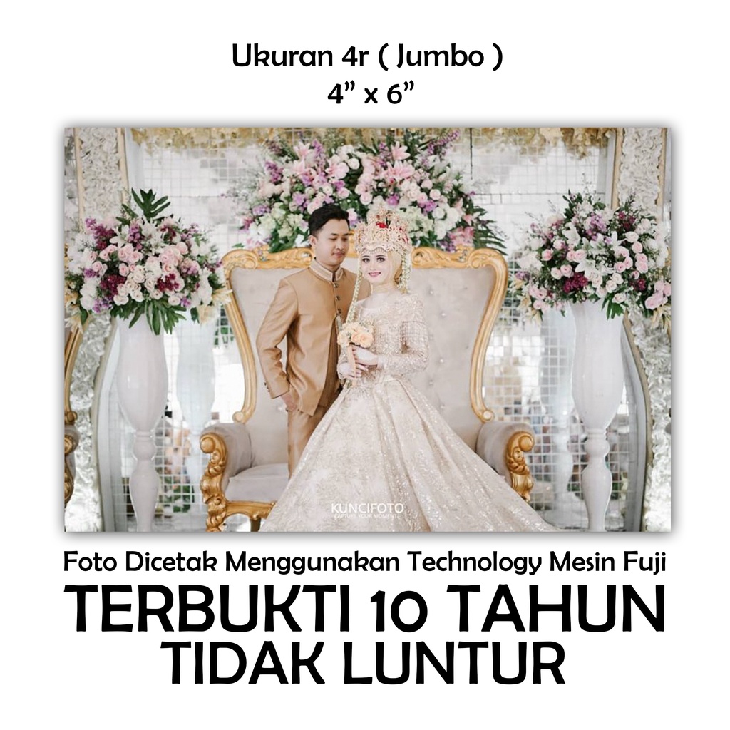 Jual CUCI CETAK FOTO PERNIKAHAN UKURAN 4R (10cmX15cm) | Shopee Indonesia