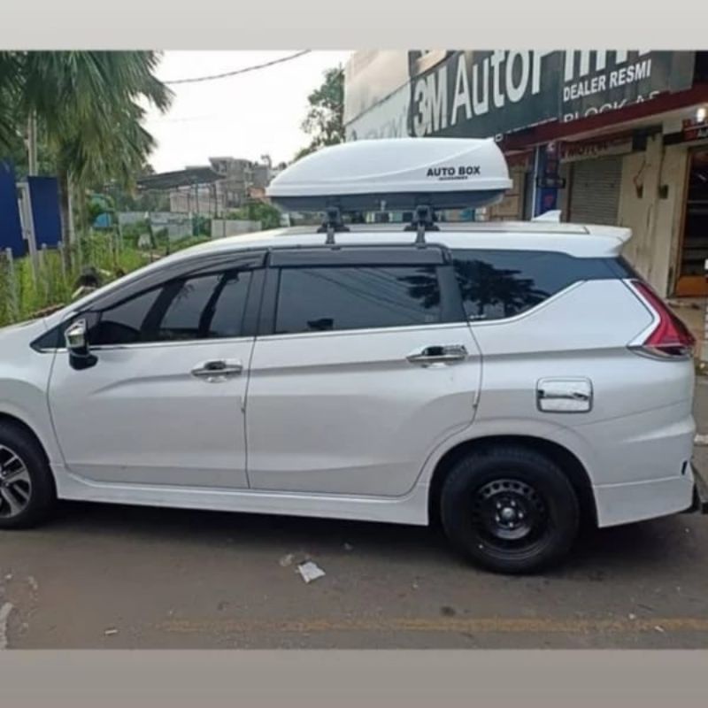 Jual ROOF BOX 400L atap mobil paket lengkap kaki kaki universal box ...