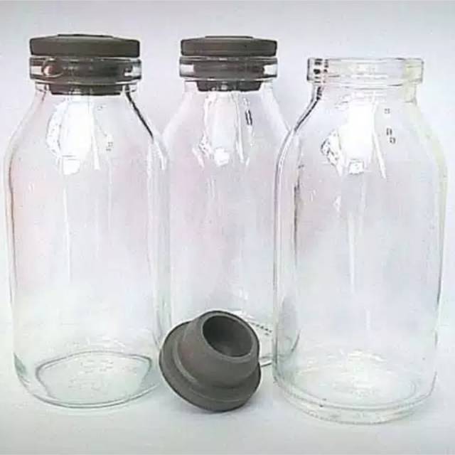 Jual Botol asip kaca (13pcs) tutup karet 100ml | Shopee Indonesia