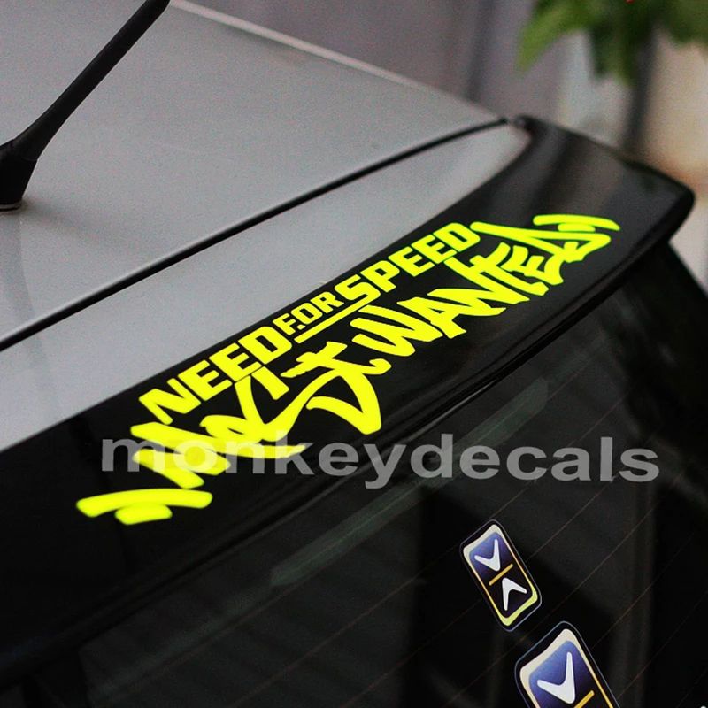 Jual BT sticker stiker mobil stiker NEED FOR SPEED sticker kaca stiker ...
