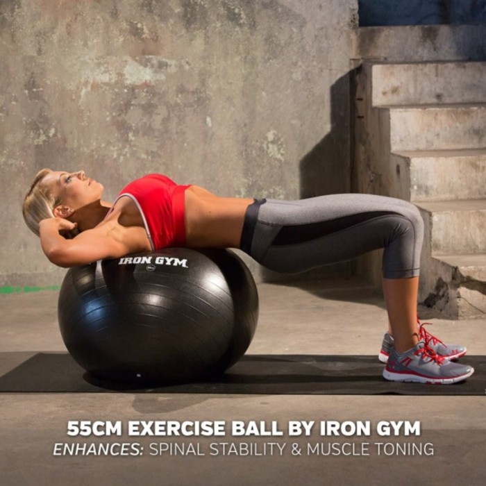 Jual IRON GYM BALL 75 CM EXERCISE BALL WORKOUT FOR MUSCLE OLAHRAGA BOLA | Shopee Indonesia